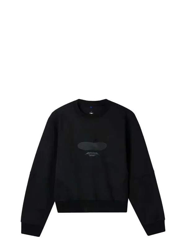 ADER ERROR Graphic Crew-neck Sweatshirt - Black