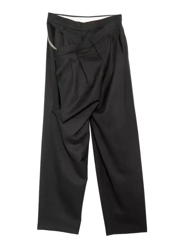 MOOHONG Layering Wide Leg Pants - Black