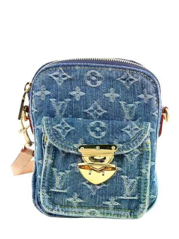 LOUIS VUITTON Fairfax Pochette Remix Monogram Denim - Blue