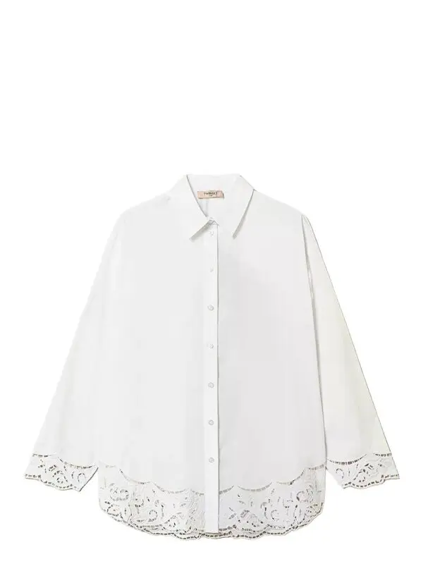 TWINSET Broderie-anglaise Shirt - White