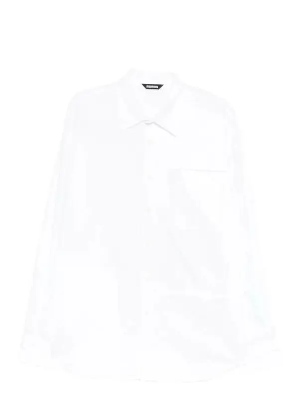 MOOHONG Cutout Long-sleeve Shirt - White