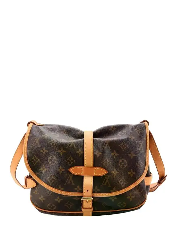 LOUIS VUITTON Saumur 30 Crossbody Bag Monogram Canvas - Brown
