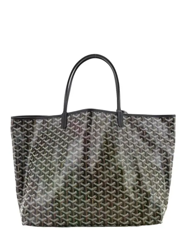 Goyard Saint Louis Coated Canvas Gm Tote Bag - Black
