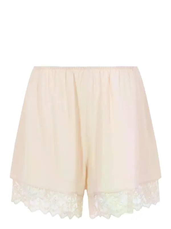 Simone Rocha Lace-trim Shorts - Neutrals