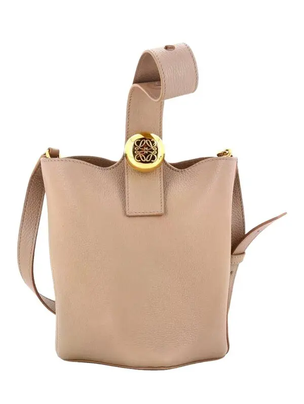 Loewe Pebble Leather Bucket Bag - Neutrals