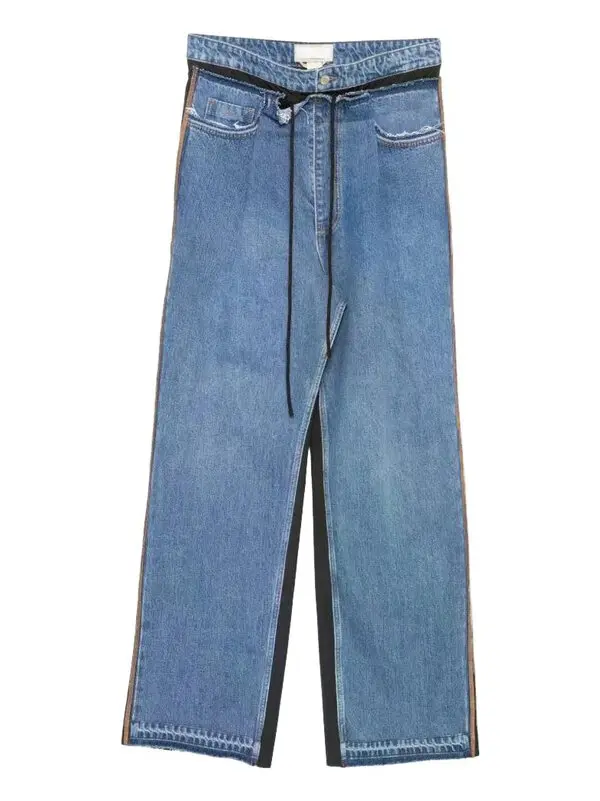 LITKOVSKA Pleated Wide-leg Jeans - Blue