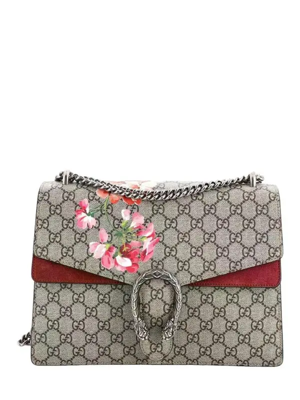 Gucci Dionysus Blooms Print Gg Coated Canvas Shoulder Bag - Brown