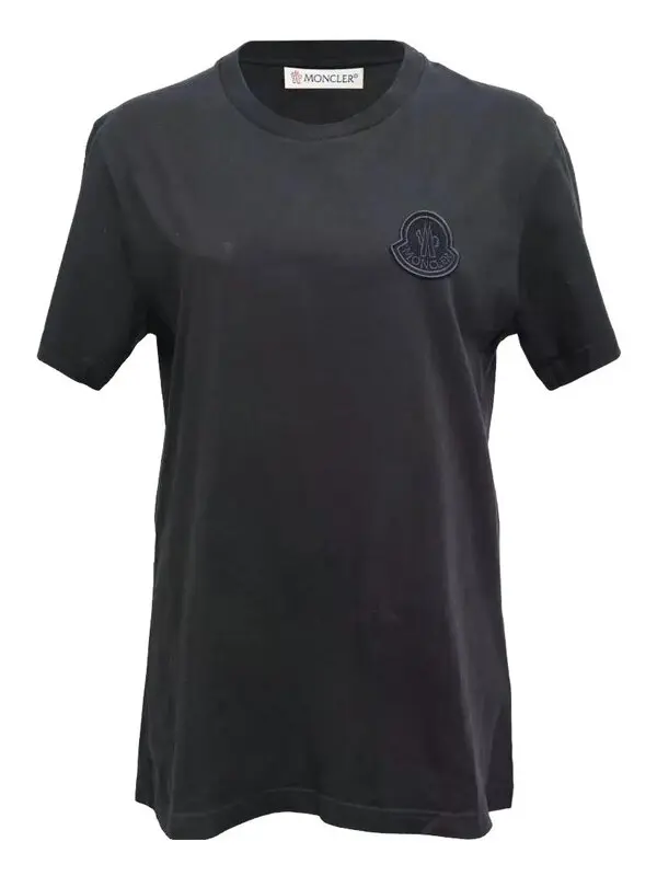 Moncler Logo Crew-neck T-shirt - Black