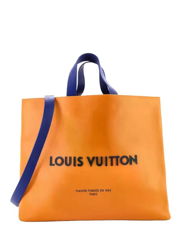 LOUIS VUITTON Shopper Leather Mm Tote Bag - Blue