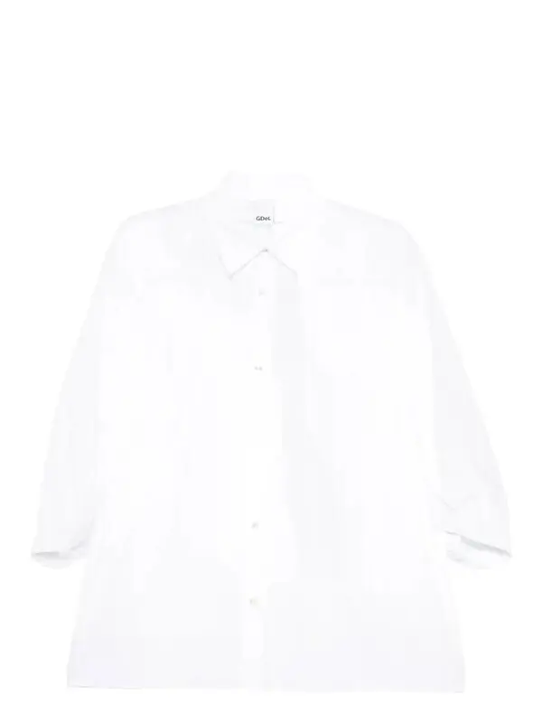 GDEL BY GAZE DE LIN Shirring-detail Shirt - White