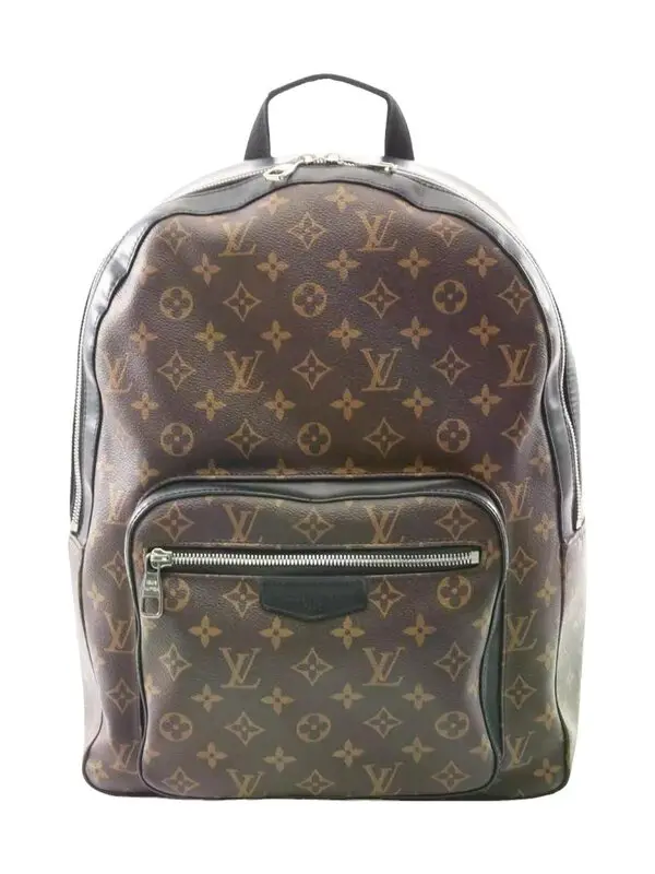 LOUIS VUITTON 2016 Monogram Macassar Josh Backpack - Brown