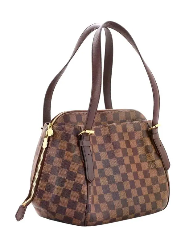 LOUIS VUITTON Belem Mm Damier Ebene Shoulder Bag - Brown