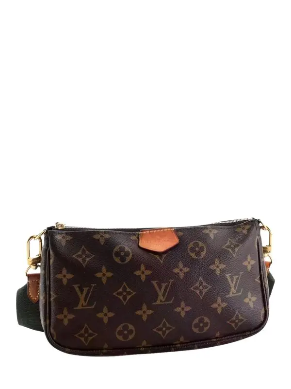 LOUIS VUITTON Multi Pochette Accessoires Monogram Canvas Crossbody Bag - Brown