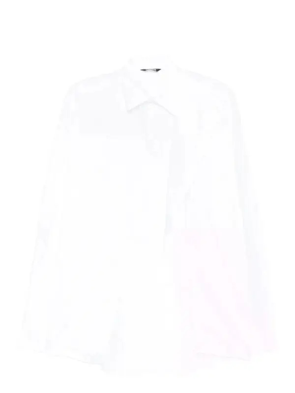 MOOHONG Layered-design Long-sleeve Shirt - White