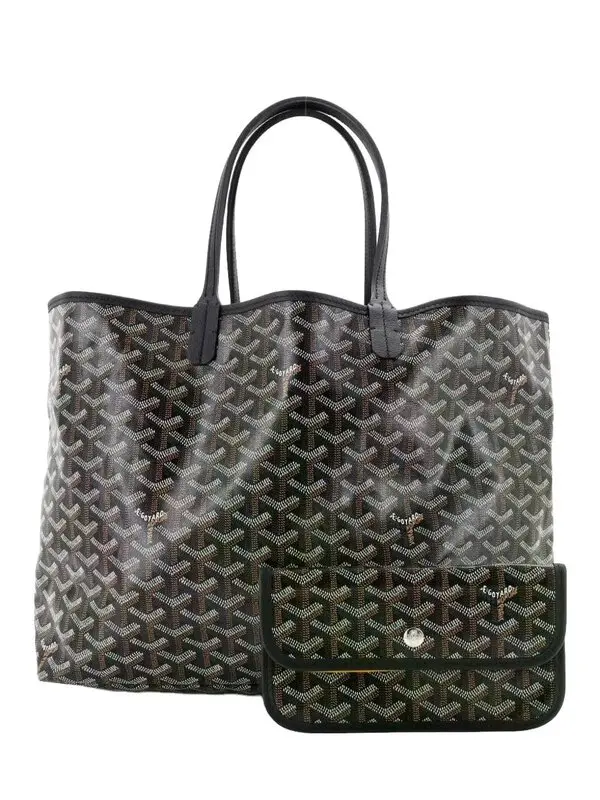 Goyard Saint Louis Coated Canvas Pm Tote Bag - Black