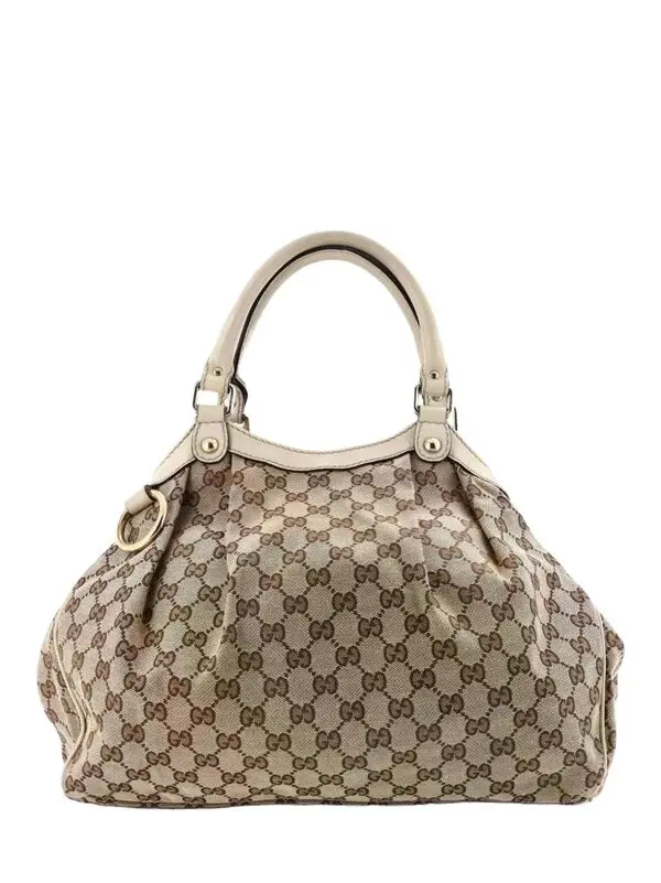 Gucci Sukey Gg Canvas Medium Tote - Brown
