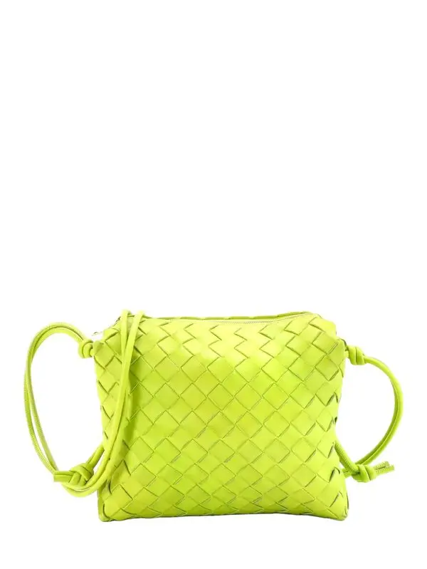 Bottega Veneta Loop Intrecciato Nappa Small Crossbody Bag - Green