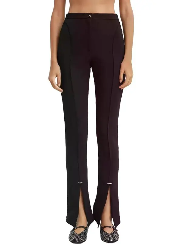 MUGLER High-rise Flared Trousers - Black
