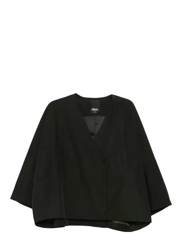 GDEL BY GAZE DE LIN Cropped Jacket - Black
