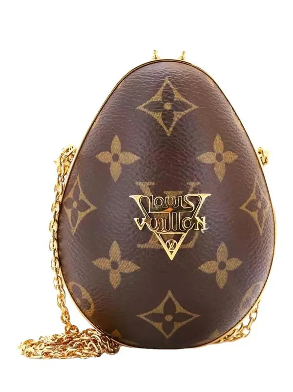 LOUIS VUITTON Egg Case Monogram Canvas And Leather Shoulder Bag - Black