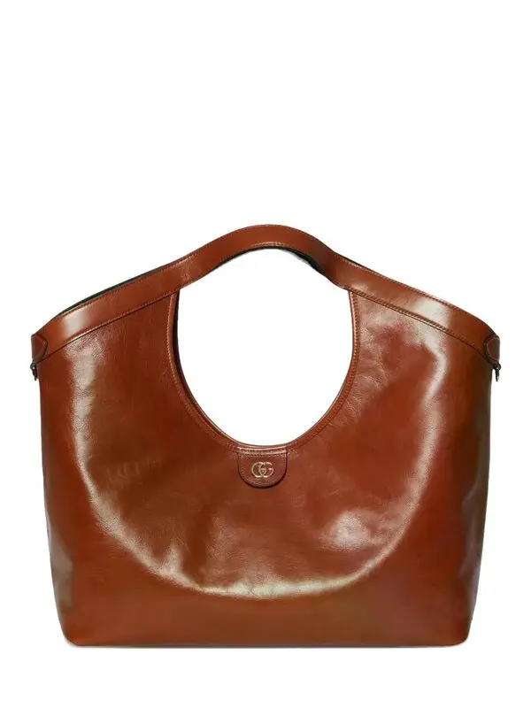 Gucci Large Giglio Gg Tote Bag - Brown