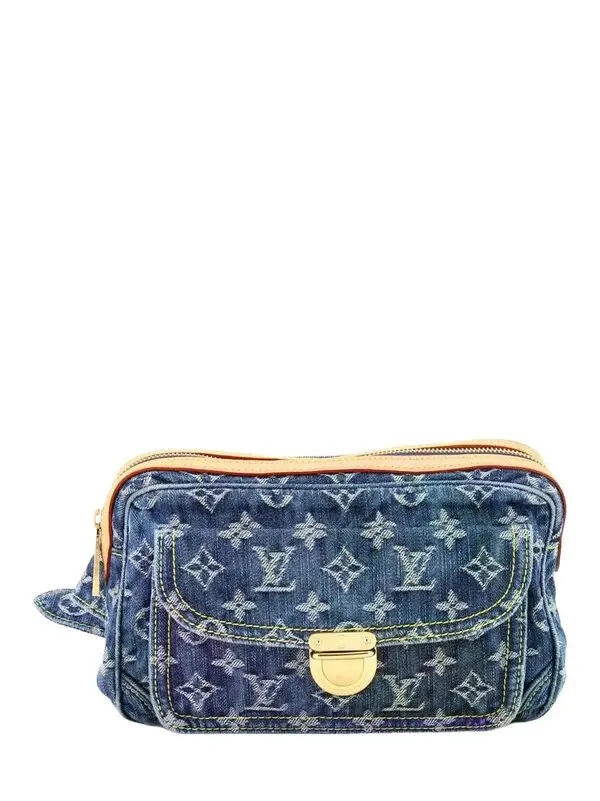 LOUIS VUITTON Denim Bum Bag - Blue