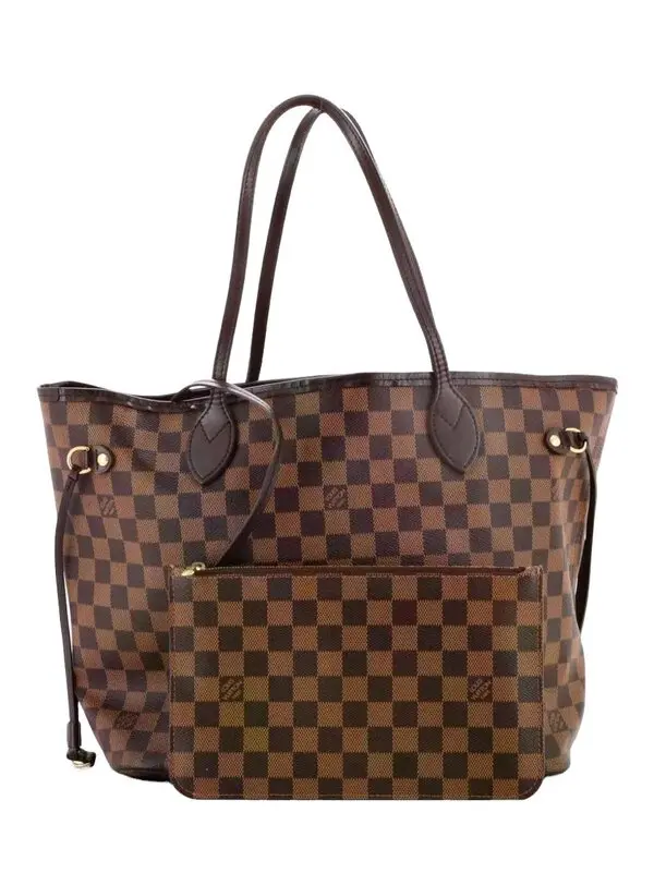LOUIS VUITTON Neverfull Mm Damier Tote Bag - Brown