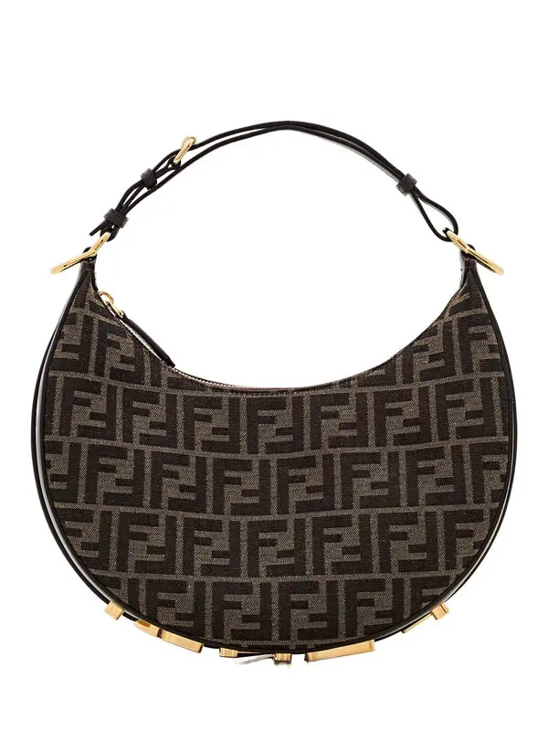Fendi Graphy Jacquard Ff Shoulder Bag - Brown