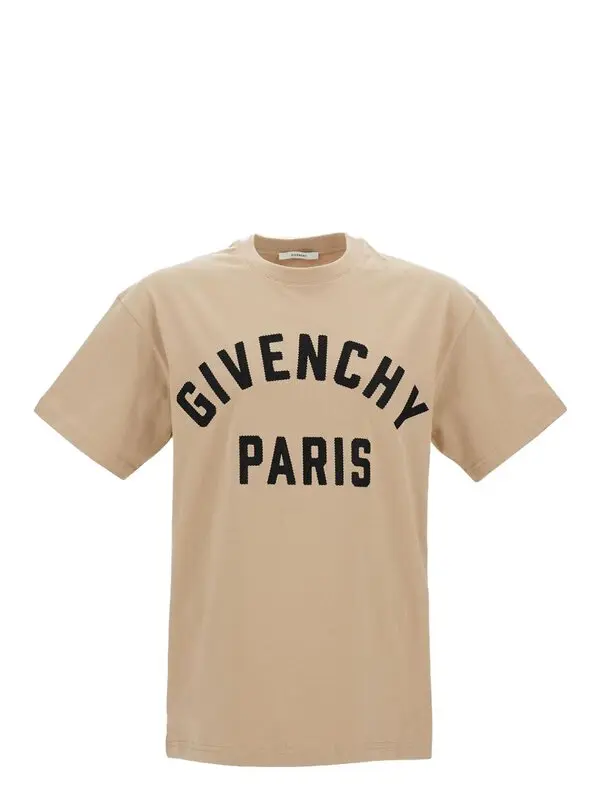 Givenchy Cotton Logo T-shirt - Beige