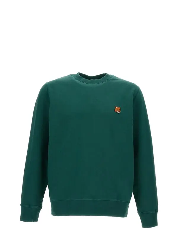 Maison Kitsuné Fox Head Oversized Sweatshirt - Green