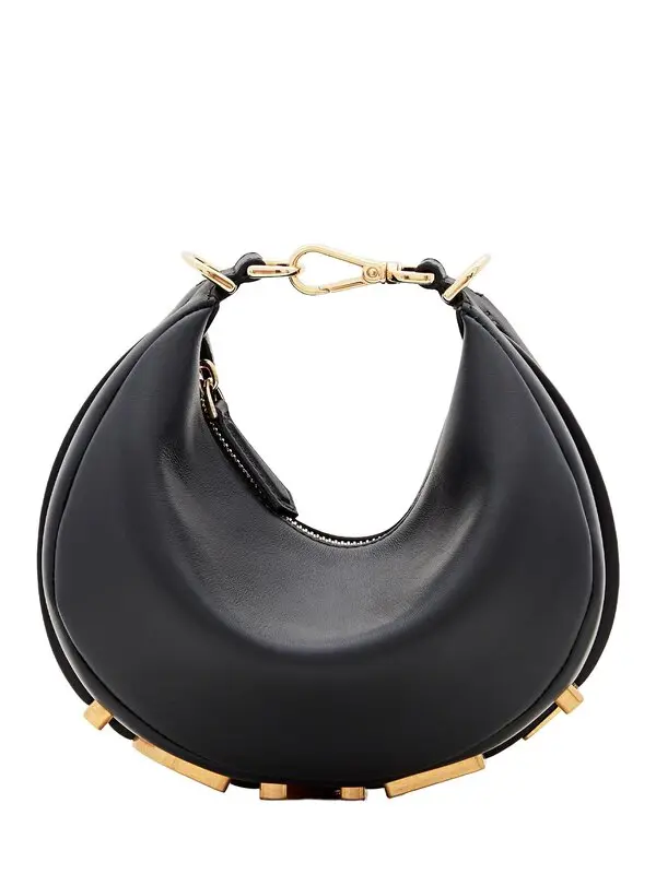 Fendi Mini Leather Bag - Black