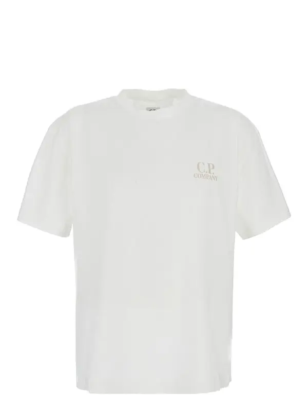 C.P. COMPANY Cotton Shirt With Logo - White
