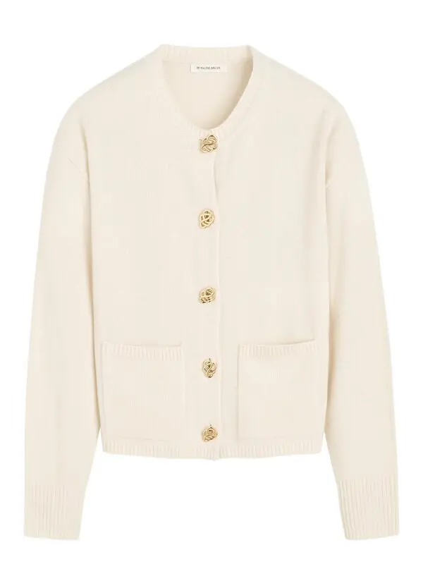 BY MALENE BIRGER Veronika Wool Cardigan - Soft White