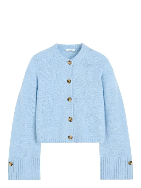 BY MALENE BIRGER Cierrou Soft Cropped Cardigan - Dream Blue