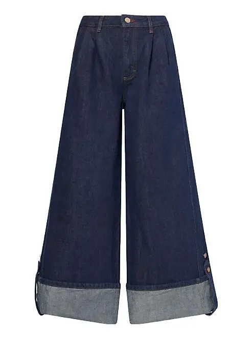 DAMSON MADDER Wylie Turn-up Denim Jeans - Blue