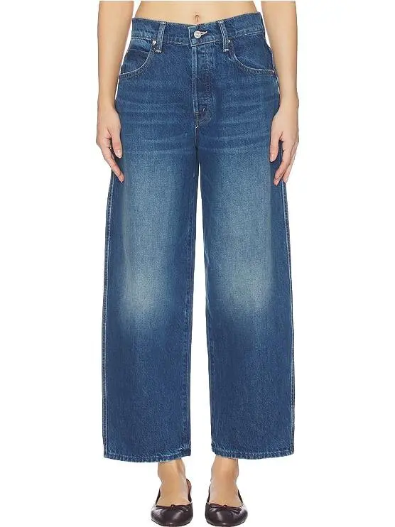 MOTHER The Delinquent Button Ankle Jeans - Blue