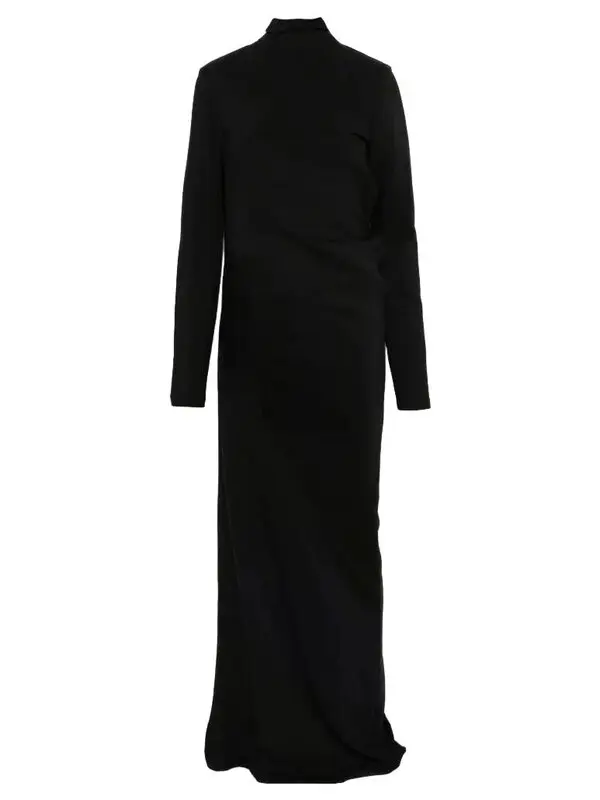 TOTEME Twist Long-sleeve Maxi Dress - Black