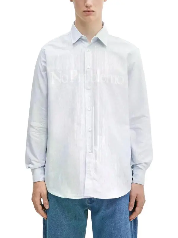 Aries Stripe-pattern Shirt - White
