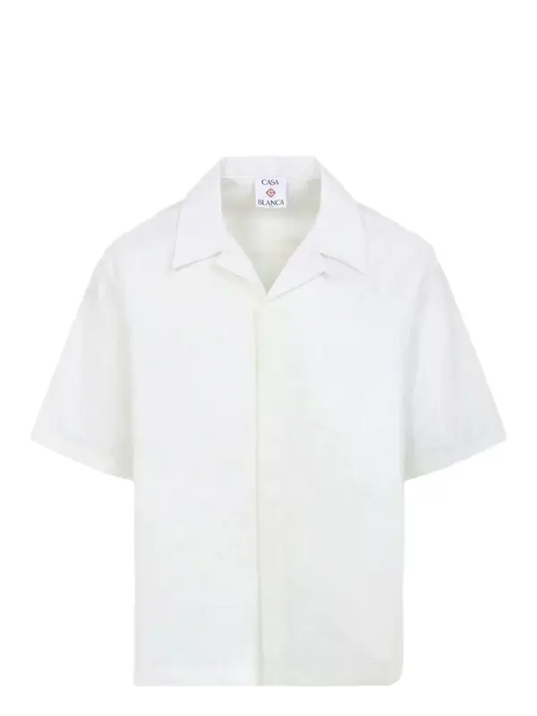 Casablanca Monogram Short-sleeve Shirt - White