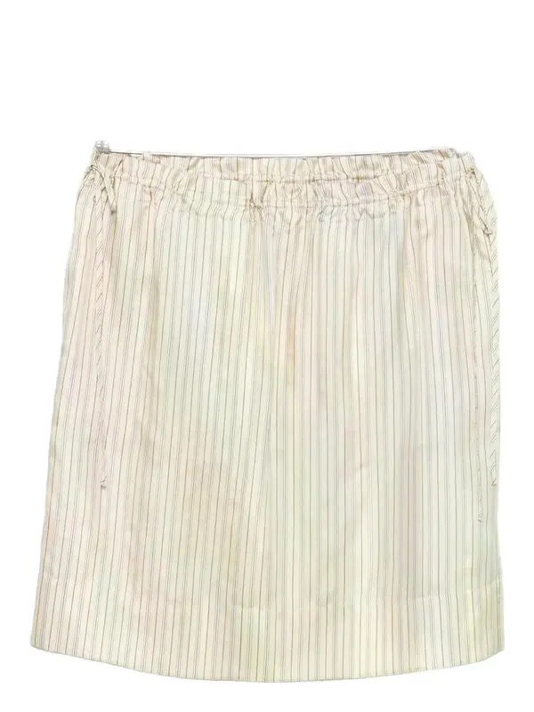 TOTEME Striped Mini Skirt - Neutrals
