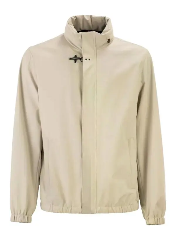 FAY Hood Bomber Jacket - Neutrals