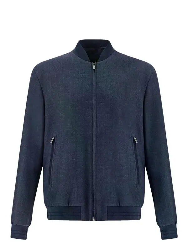 Paul & Shark X Loro Piana Jersely® Bomber Jacket - Blue