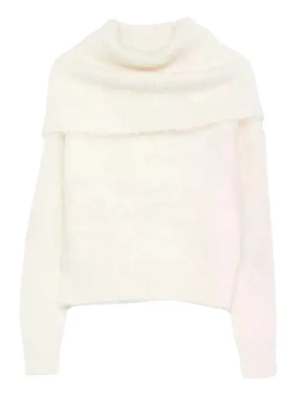 TOTEME Funnel-neck Sweater - White