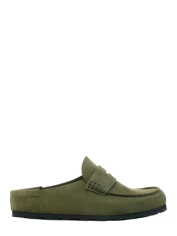 BIRKENSTOCK Naples Suede Penny Loafers - Green
