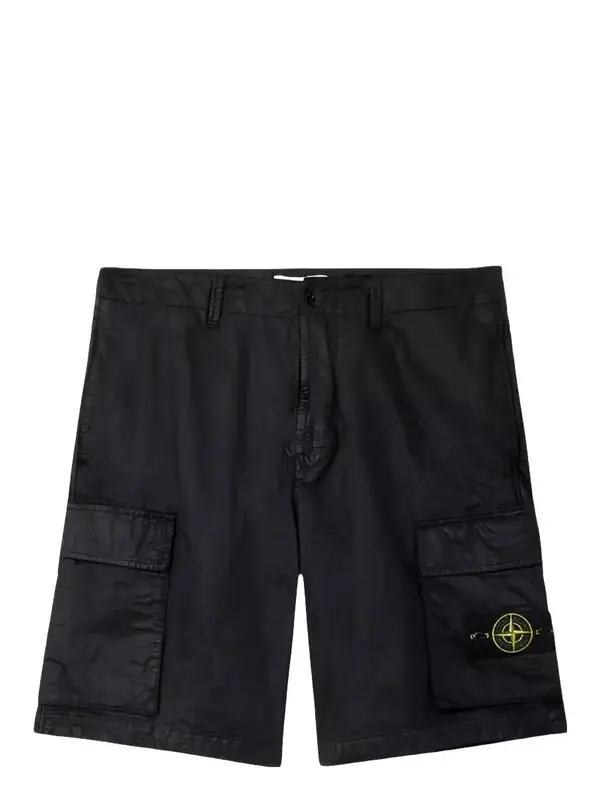 Stone Island Cargo Shorts - Black