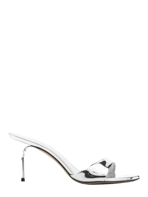 Paris Texas Lidia Stiletto Heel Sandals - Silver
