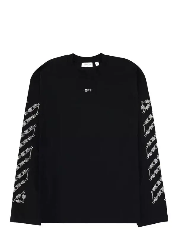 Off-White Long-sleeve Graphic T-shirt - Black