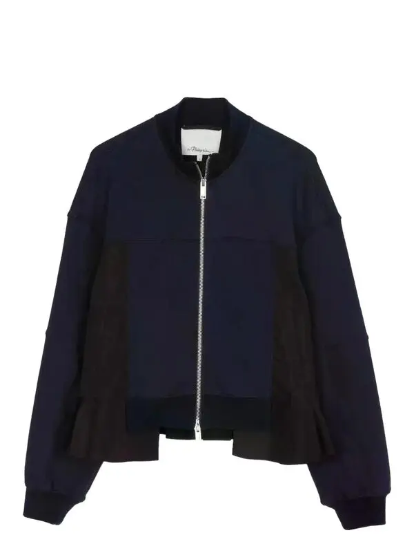 3.1 Phillip Lim Panelled Zip-up Jacket - Blue