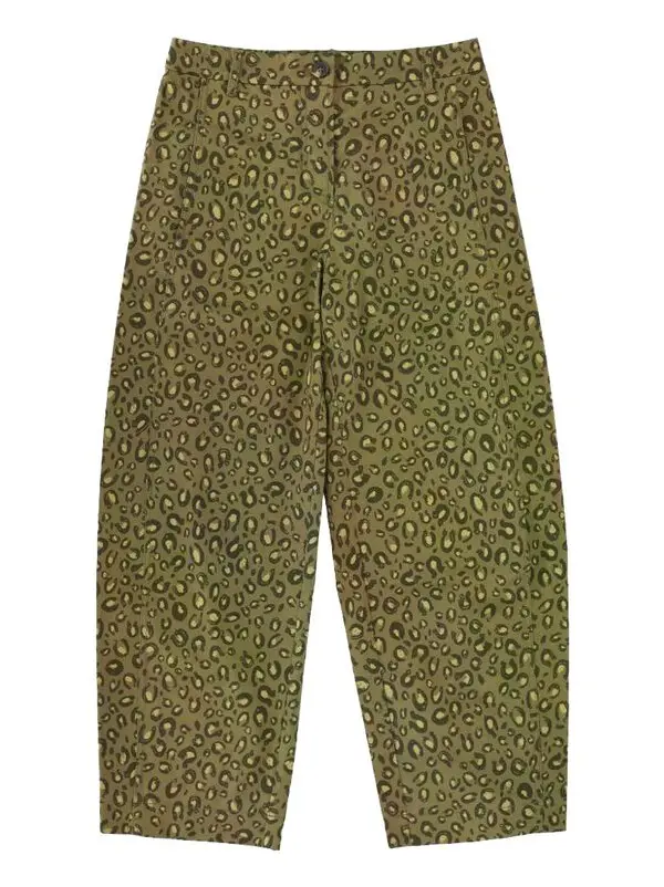 Paul Smith Animal-print Trousers - Green