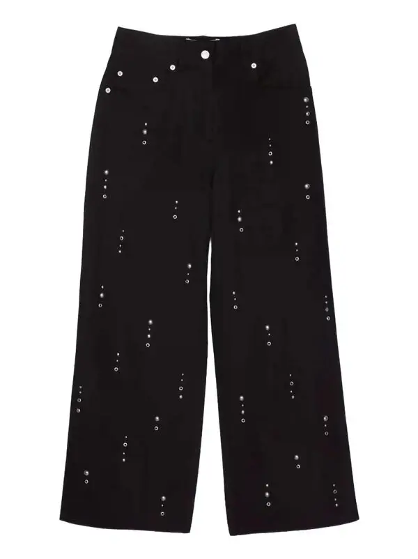 3.1 Phillip Lim Grommet-detail Wide Leg Jeans - Black